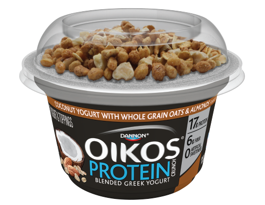 DANNON® OIKOS® PROTEIN CRUNCH GREEK YOGURT COCONUT YOGURT WITH WHOLE ...