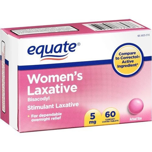 Equate - Women's Laxative Tablets, Bisacodyl 5 Mg (Compare To Correctol ...