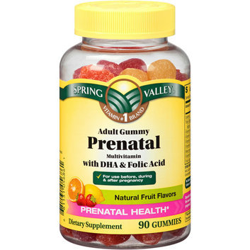 Spring Valley Adult Gummy Prenatal Multivitamin with DHA & Folic Acid ...