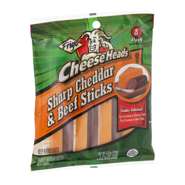 Frigo Cheese Heads Sharp Cheddar & Beef Sticks Reviews 2019