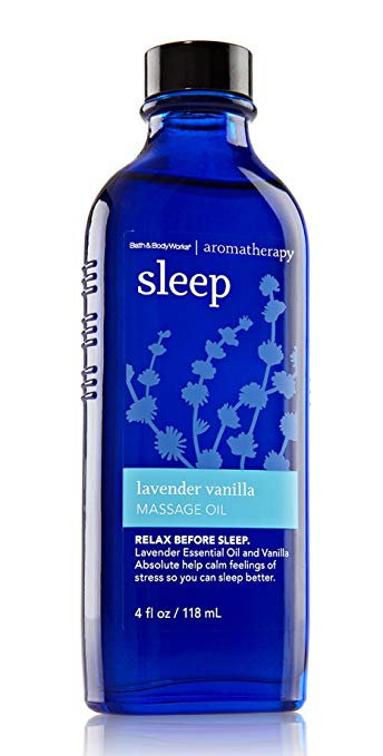 Bath & Body Works® Aromatherapy Sleep Lavender Vanilla Massage Oil ...