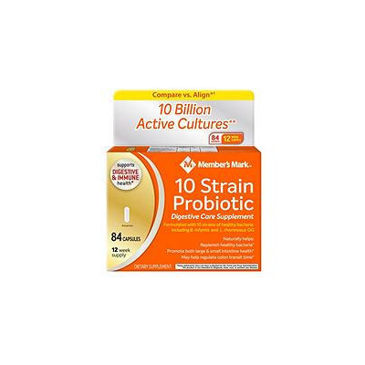 Member's Mark 10 Strain Probiotic (84 ct.) Reviews 2019
