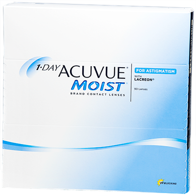 Johnson & Johnson 1-DAY ACUVUE MOIST for ASTIGMATISM 90 Pack Contact ...