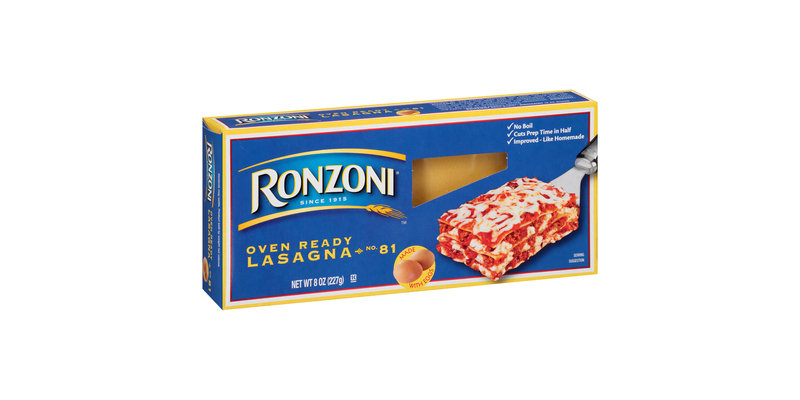 Ronzoni® Oven Ready Lasagna Pasta 8 oz. Box Reviews 2019