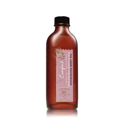 Bath and Body Works Aromatherapy Comfort Vanilla Patchouli Nourishing Body Oil. 4 Oz