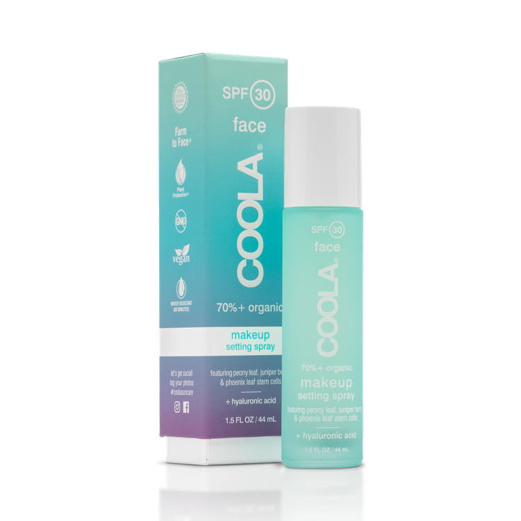 COOLA Organic SPF 30 Makeup Setting Sunscreen Spray Reviews 2020