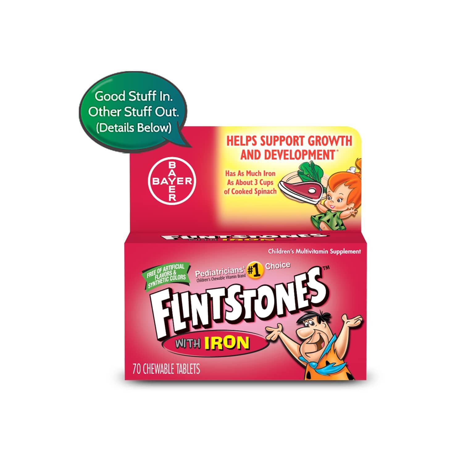 Flintstones with iron store