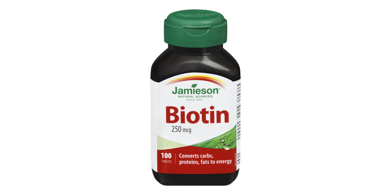 Jamieson Biotin, 250mcg, 100 Tablets Reviews 2019