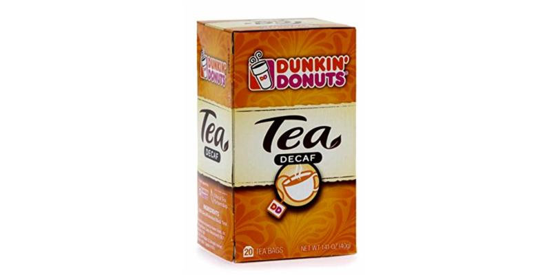 Dunkin' Donuts, 1 BOX of 20 Tea Bags - Decaf Tea, 1.27 OZ (36g) / Box ...