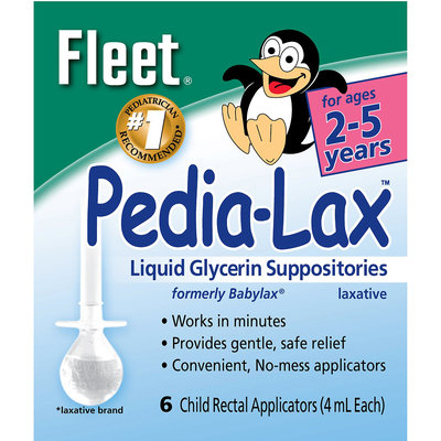 Pedia Lax Liquid Glycerin Suppositories 4 ml Each 6 Child Rectal ...