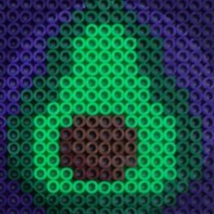 Minecraft Emerald Perler Beads